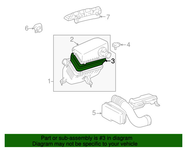 17801-50040 - Air Filter 1998-2009 Lexus | Lexus of Stevens Creek Parts