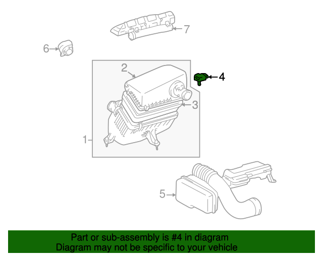 22204-75020 - Mass Air Flow Sensor - 1998-2005 Lexus | DiscMonster