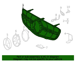 253-888-75-00 - Grille 2018-2021 Mercedes-Benz | AutoNationParts.com