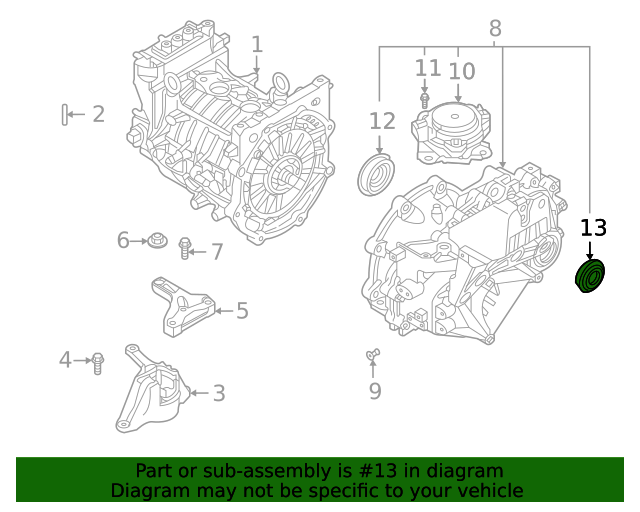 2006-2021 Kia Automatic Transmission Output Shaft Seal - Driver's Side ...