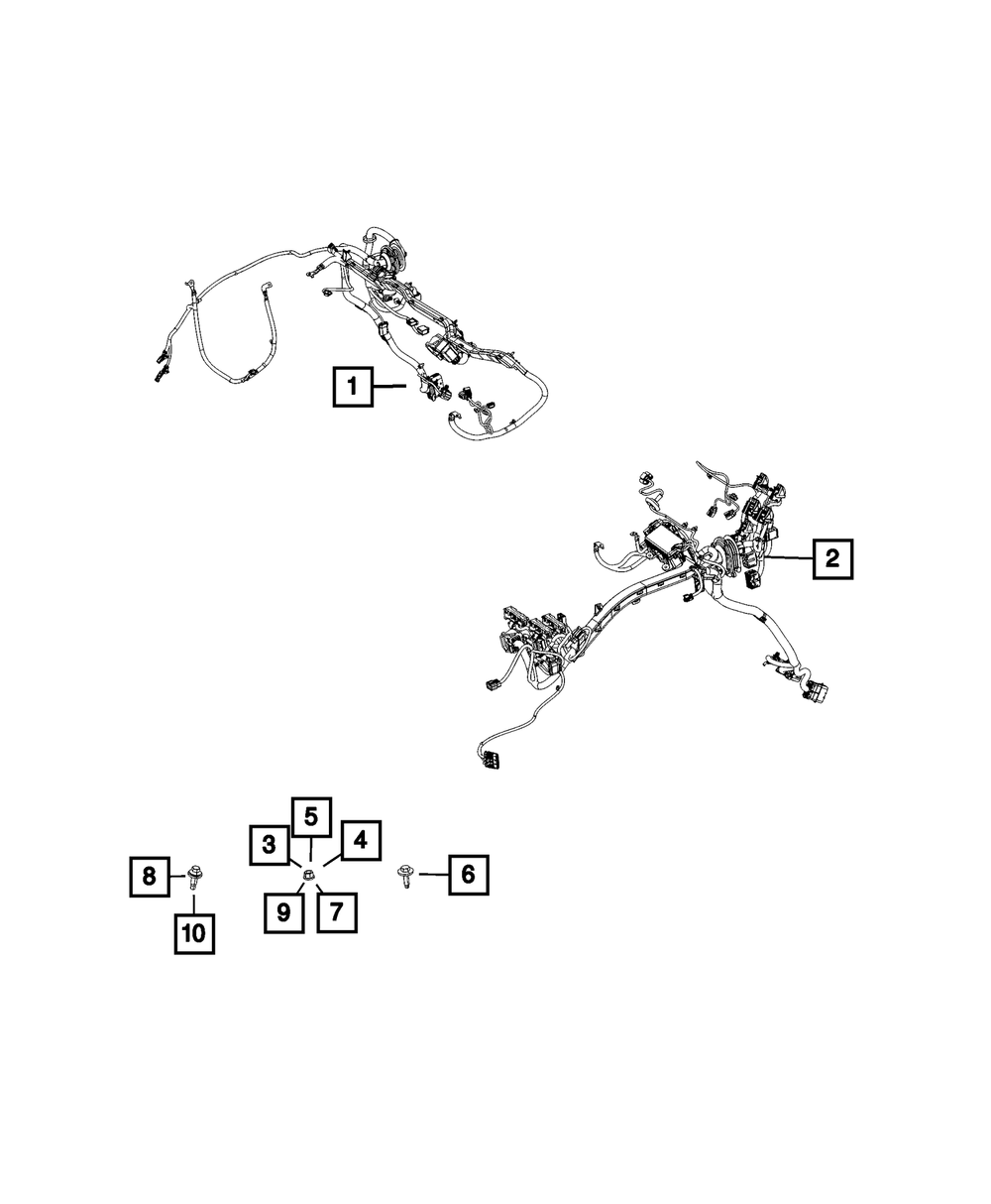 2019 Ram 3500 Dash Left Wiring 68410985AD | Mopar eStore