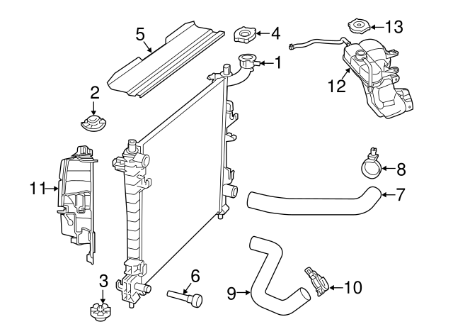 2011-2015 Mopar Upper Hose 55038022AB | TascaParts.com