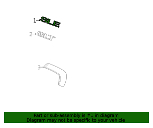 23463257 GM C-Pillar Trim Level Name Plate | GM Parts Store