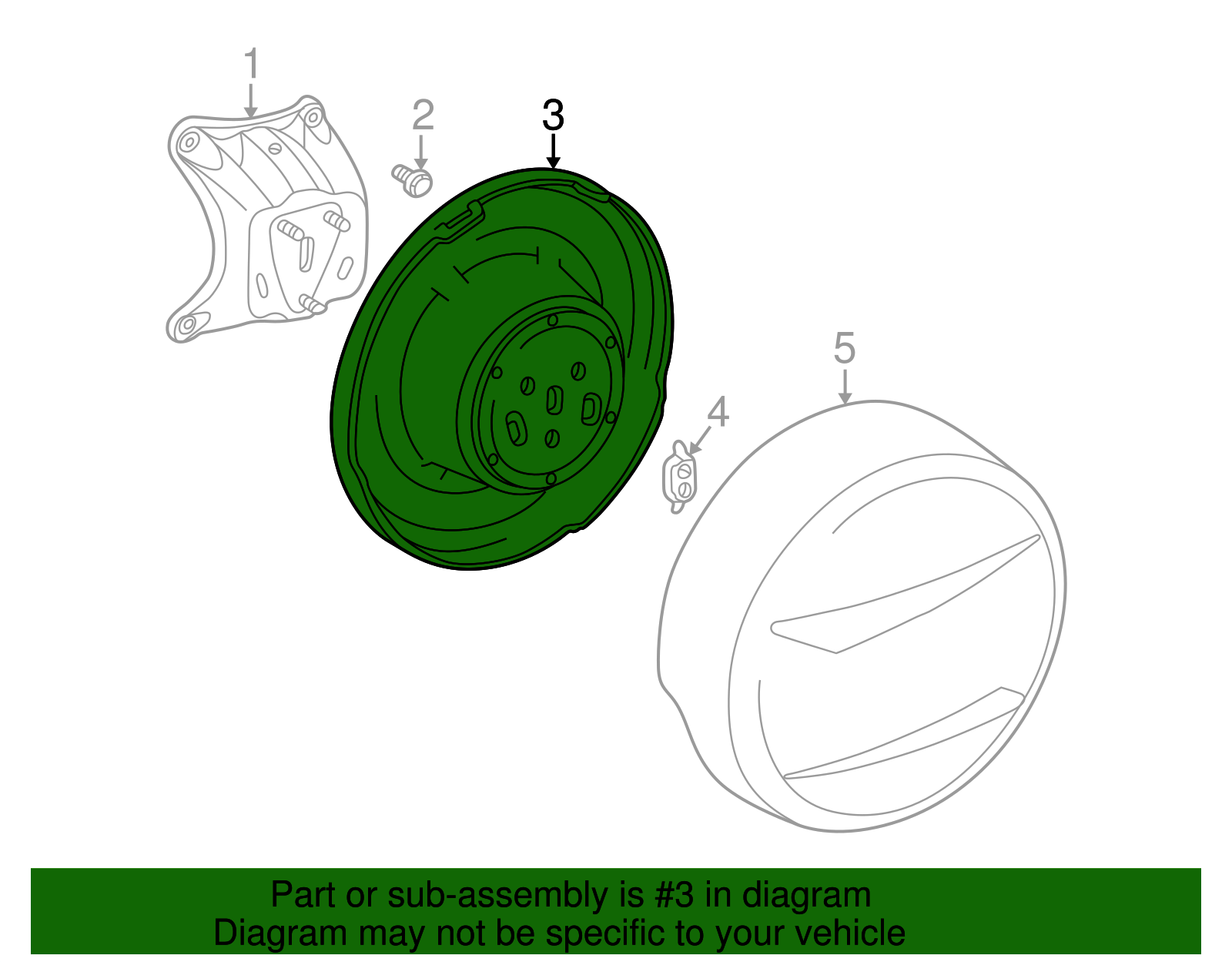 2001-2003 Toyota RAV4 Spare Tire Cover 64773-42010 | Toyota Parts Center