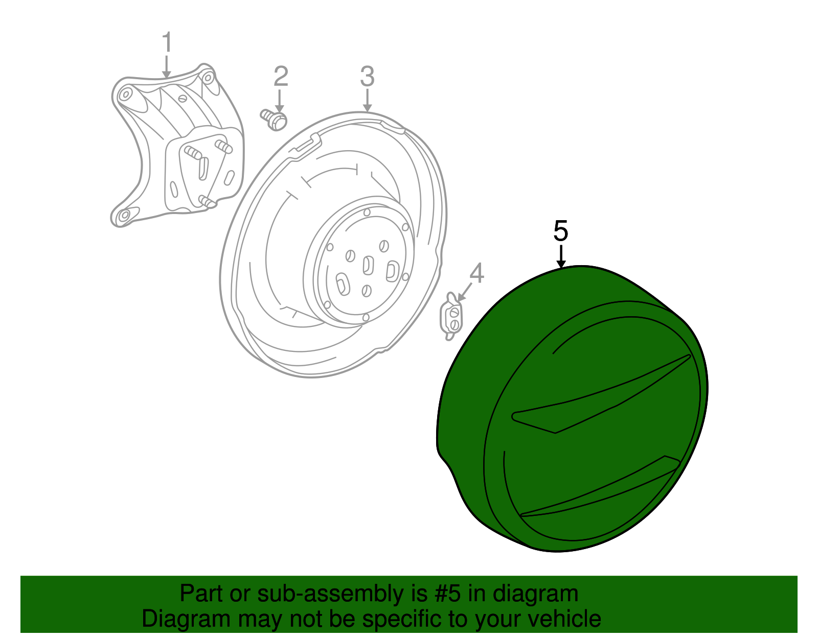 2001-2003 Toyota RAV4 Spare Tire Cover 64771-42060-B0 | Toyota Parts Center