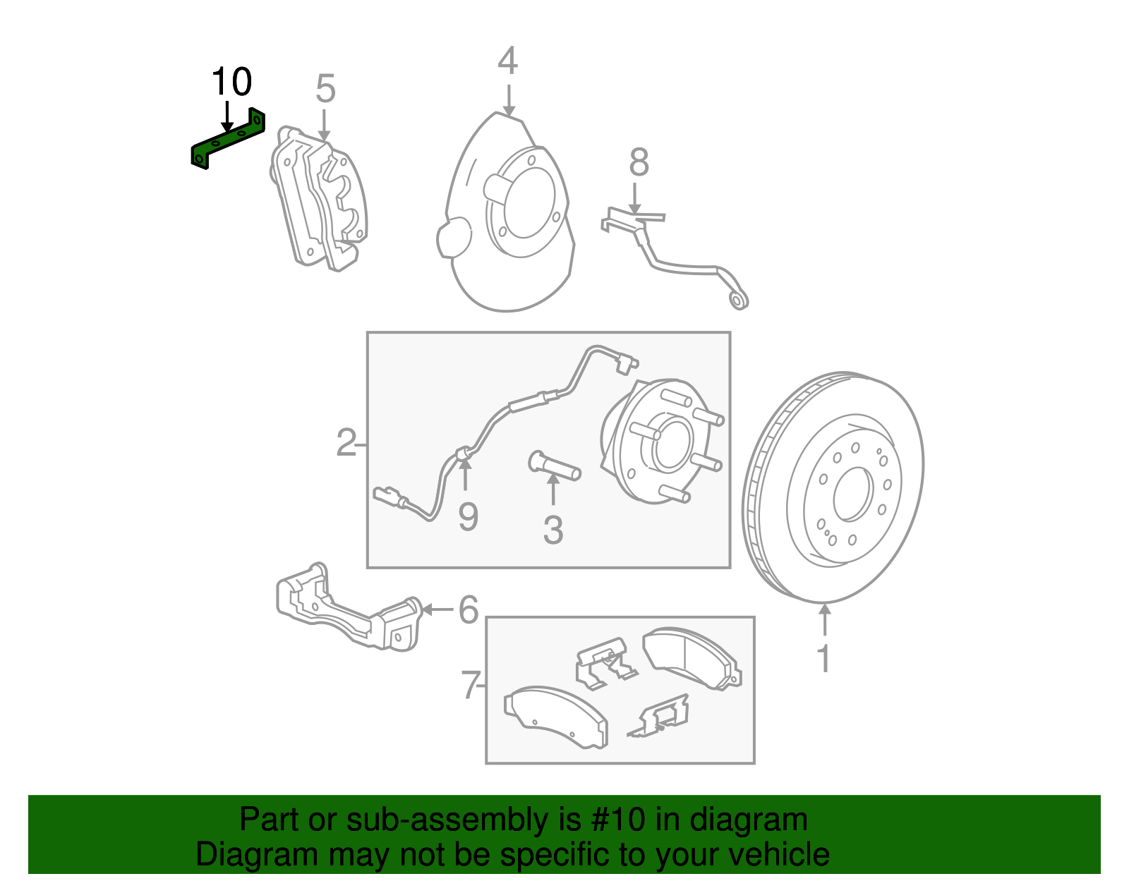 15133409 - ABS Wheel Speed Sensor Bracket 2007-2019 GM | Gateway Buick ...