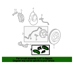 2008-2014 GM Front Disc Brake Pad Set with Clips 25910432 | GM Parts Center