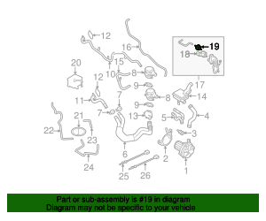OEM NEW VW Volkswagen Vaccum Pump Check Valve 058905291K 058905291k ...