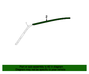 1998-1999 Lexus LX470 Drip Molding 75506-60020 | OEM Parts Online