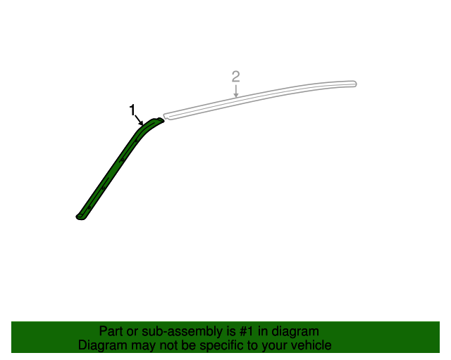 75533-60031 - Reveal Molding For 1998-2007 Lexus LX470 | Lexus OE Parts