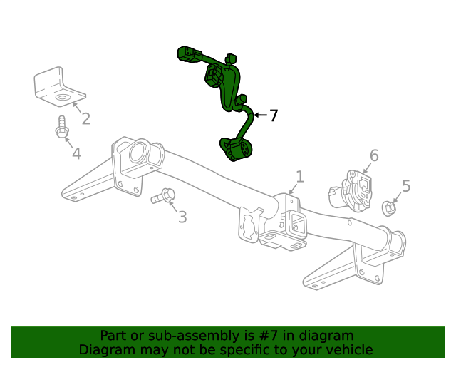 Trailer Rear Wiring Harness 84722187 | GMPartsDirect.com
