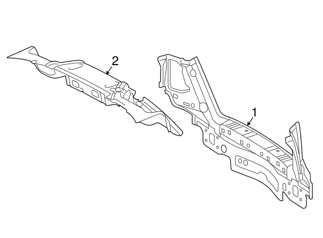 Mercedes-Benz OEM Rear Body Panel Part# 253-640-28-00 | OEM Vehicle Parts