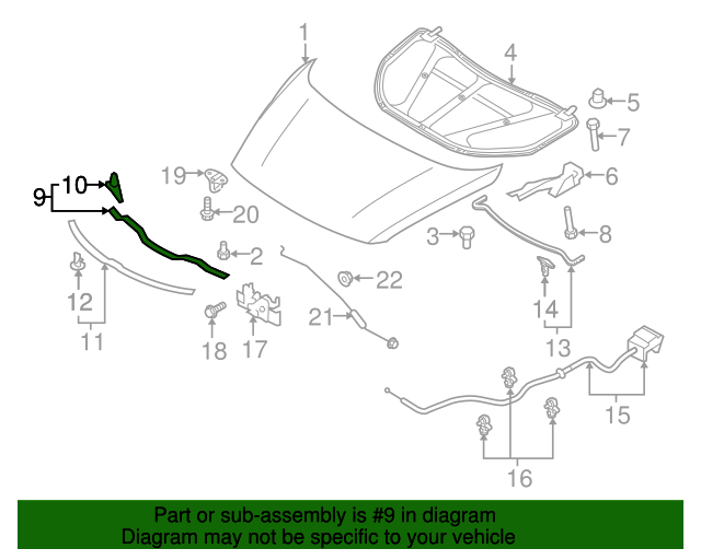 TK48-56-750 - Front Seal - 2016-2023 Mazda CX-9 | Mazda Swag