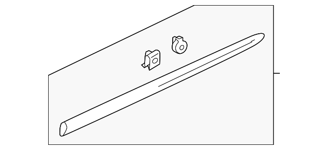 2018-2024 Buick Enclave Exterior Bright Chrome Rear Passenger Side Door ...