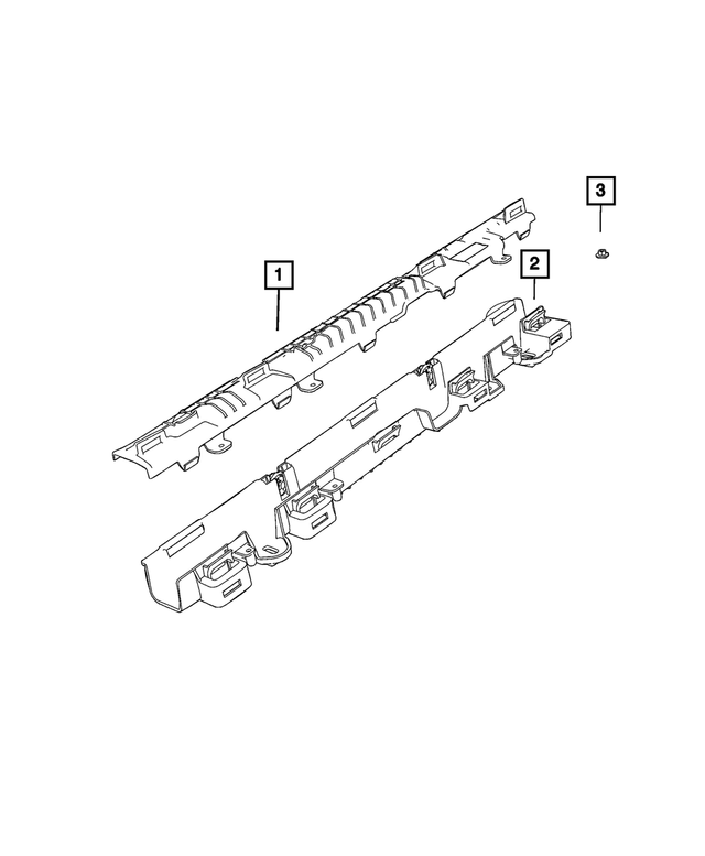2021-2023 Jeep Wrangler Wiring Trough, Right 68492442AB | Mopar Estores