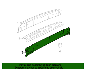 2008-2020 Mopar Panel 5109044ab | TascaParts.com