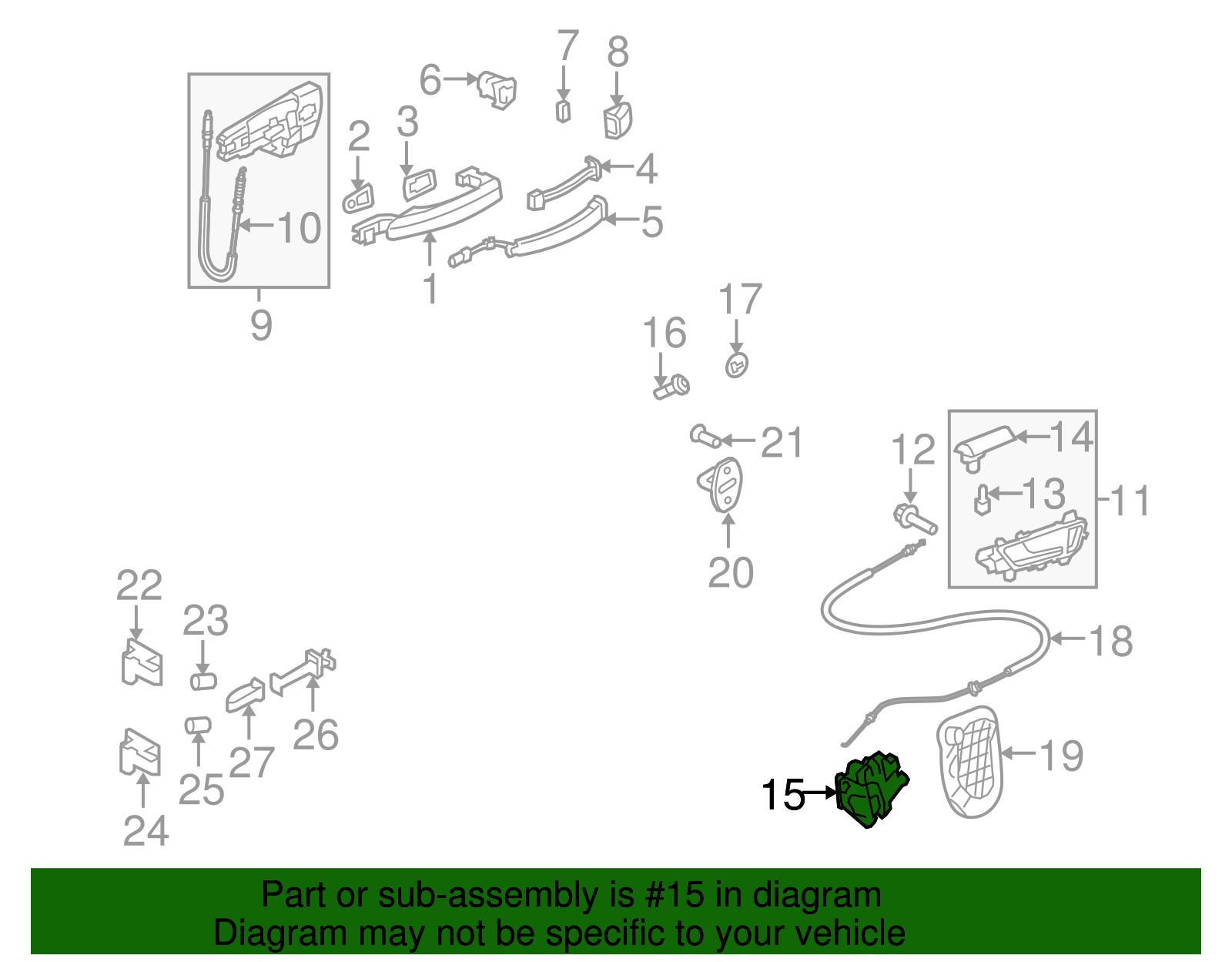 2009-2010 Audi Lock Actuator 8K0-839-015-A | OEM Parts Online