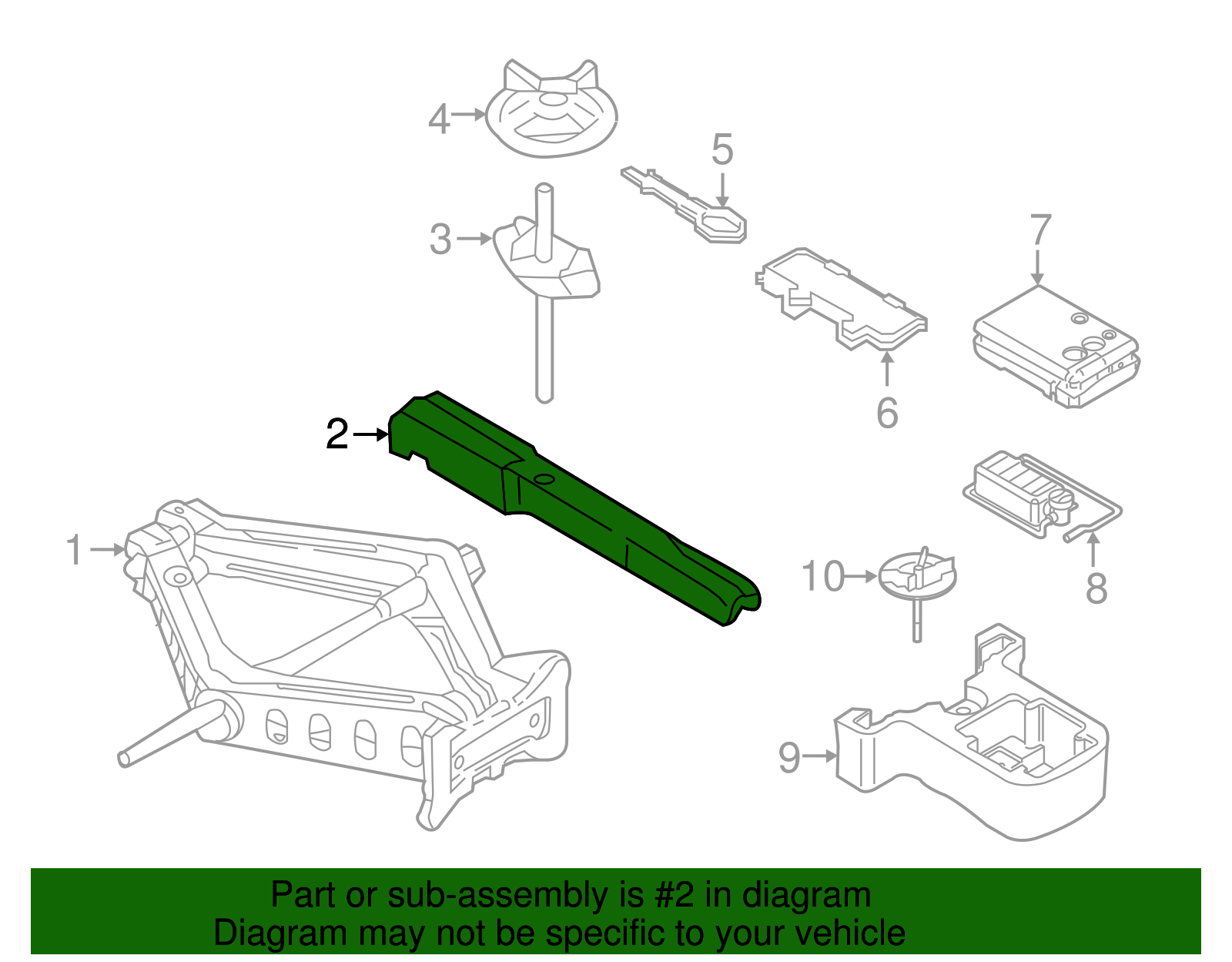 2015-2024 Ford Mustang Lug Wrench FR3Z-17032-A | Ford OEM Parts Online