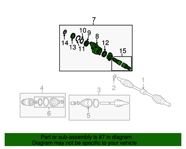 GA67-25-700 - Intermediate Shaft 2009-2013 Mazda 6 | AutoNation Parts