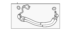2012-2016 Chevrolet Power Steering Gear Inlet Hose 22943230 GM ...