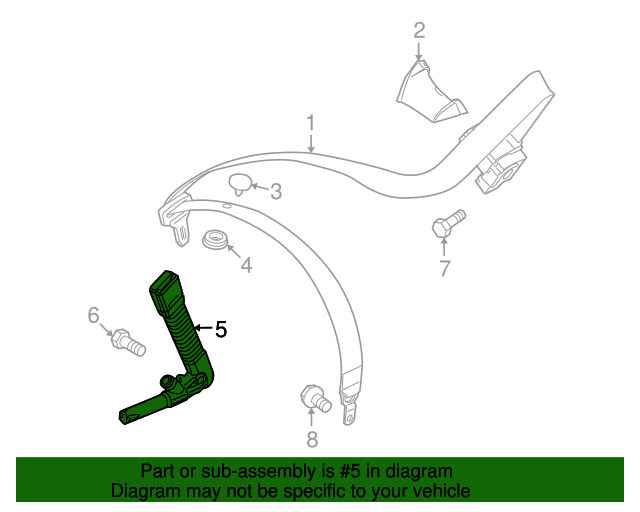 72117213564 - 2008-2016 BMW Buckle End (72-11-7-213-564) | BMW of South ...