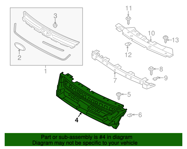 CJ5Z-8A284-B - Reinforcement 2013-2016 Ford Escape | Ford OEM Parts Direct