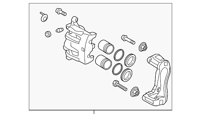 58180-P2A00 - Disc Brake Caliper - 2021-2024 Kia Sorento | Kia Auto Parts