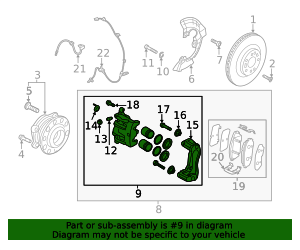 58180-P2A00 - Disc Brake Caliper 2021-2024 Kia Sorento | Kia.Parts Store
