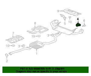 2018-2020 GM Muffler & Pipe Hanger 84205378 | TascaParts.com
