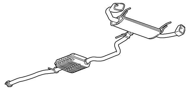 84902989 GM Exhaust Muffler with Exhaust Pipe | GM Parts Store