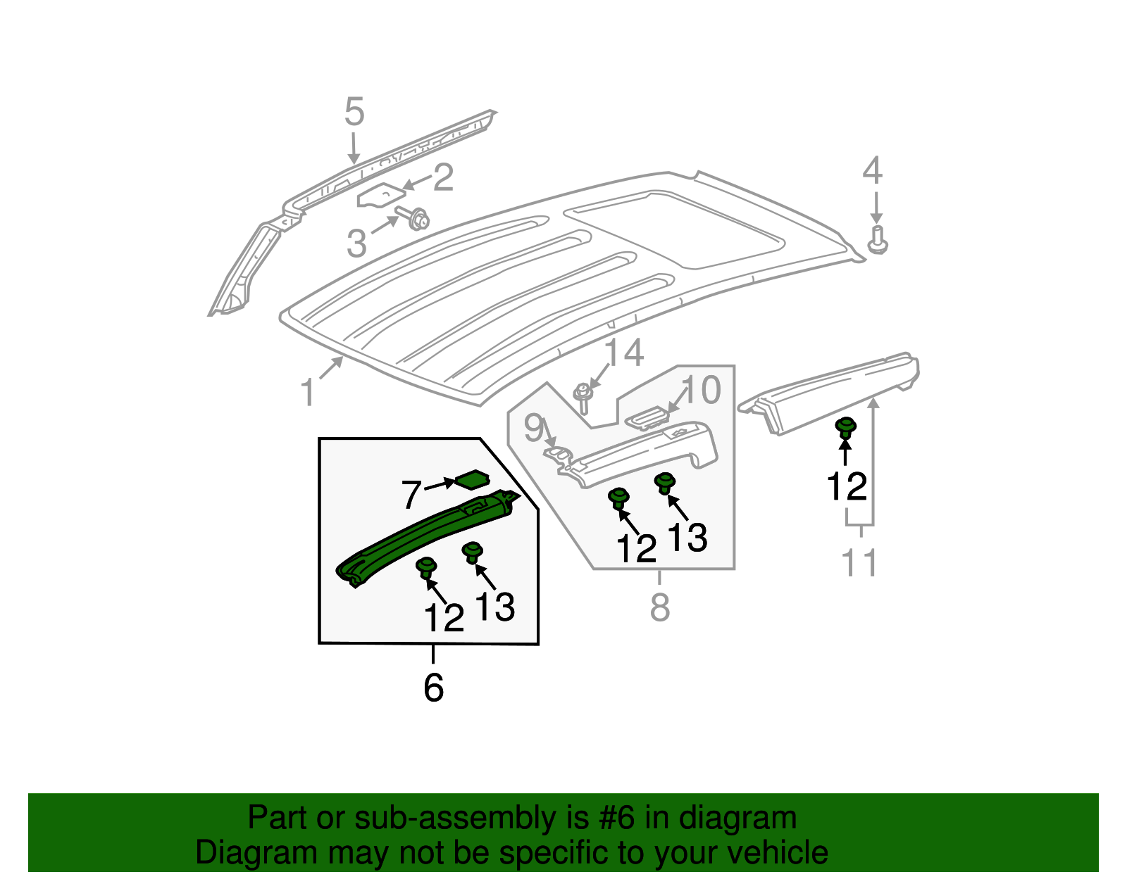 2003-2006 Honda Element Front Molding 75210-SCV-A01ZA | Cheaper Honda Parts