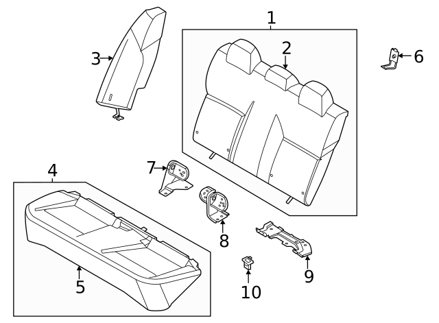 2020-2022 Nissan Versa Mount Bracket 88392-5EF0A | Nissan Parts Plus