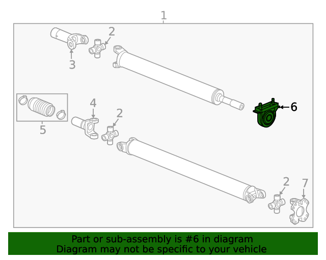 2020-2023 GM Drive Shaft Center Support Bearing 85521126 GM ...