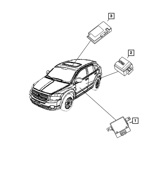 Keys, Modules and Engine Controllers for 2008 Dodge Caliber | Mopar ...