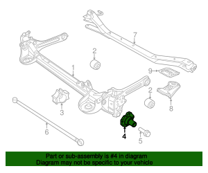 2011-2016 Volkswagen Stub Axle 5C0-501-117-B | QuirkParts