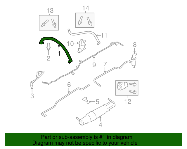 2007-2008 Ford Crankcase Tube 7L2Z-6A664-A | Varsity Ford