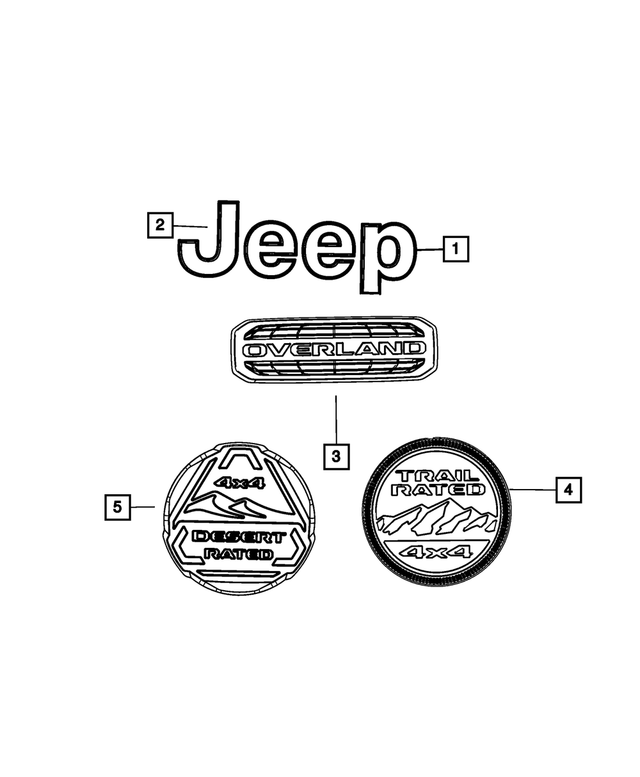 68466530AC - Nameplate 2020-2024 Jeep Gladiator | AutoNationParts.com