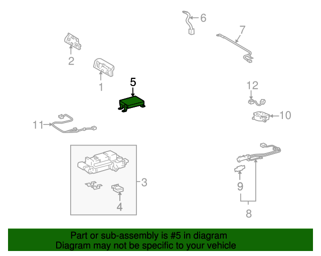2006-2010 Toyota Highlander Drive Motor Battery Voltage Sensor 89892 ...
