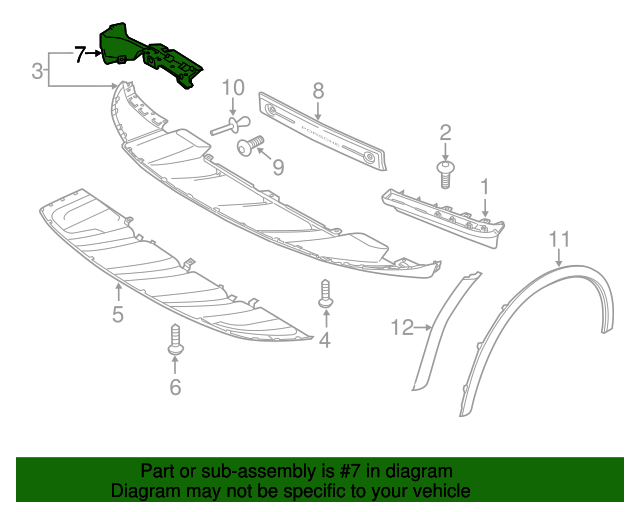 2011-2014 Porsche Cayenne Inner Duct 958-505-795-00 | Gaudin Porsche Parts