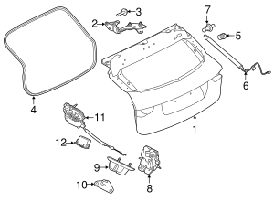 2016-2023 Jaguar Lift-Gate Lock Actuator T2H25106 | OEM Euro Parts