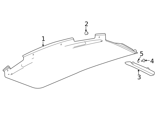 2023 Chevrolet Corvette Headliner 84885827 | GMPartsDirect.com