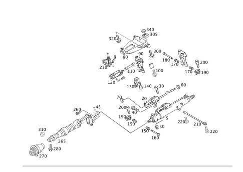 Steering Column Jacket Tube and Steering Shaft, Electrically Adjustable ...