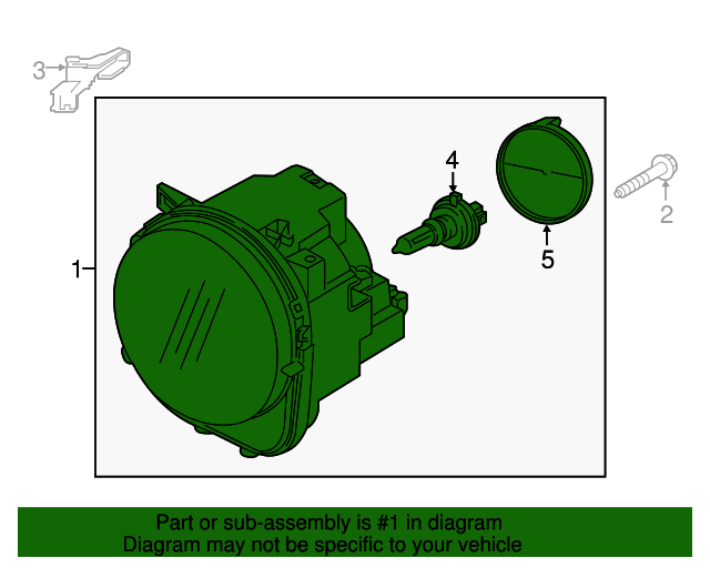 68256567AA - Headlamp Assembly - 2015-2018 Jeep Renegade | Mopar Parts ...