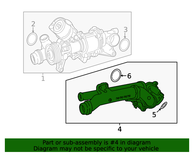 274-200-35-00 - Engine Coolant Thermostat Kit 2019-2023 Mercedes-Benz ...