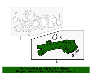 274-200-35-00 - Engine Coolant Thermostat Kit 2019-2023 Mercedes-Benz ...