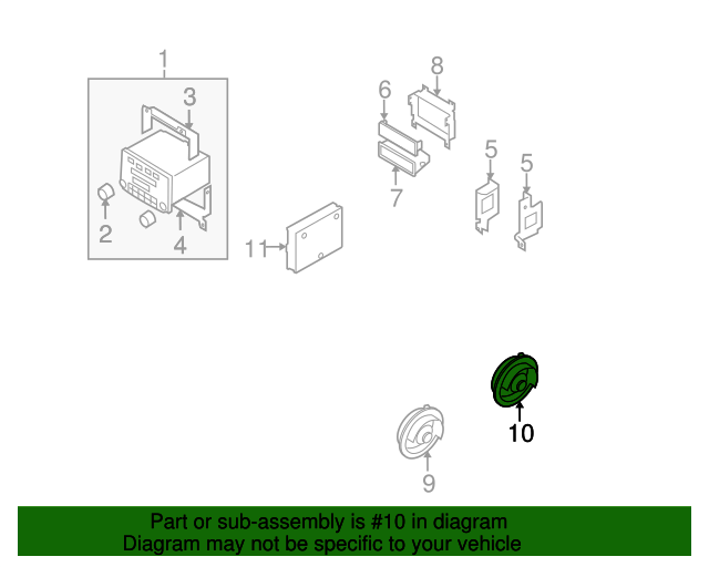96330-2H100 - Speaker 2007-2012 Hyundai Elantra | AutoNation Parts