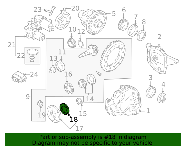 Ford F3TZ-4859-B - Differential Drive Pinion Oil Deflector - 2003-2021 ...