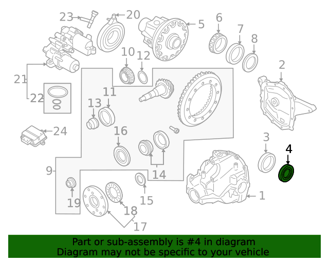 2009-2023 Ford Seal AL3Z-4B416-A | OEM Parts Online