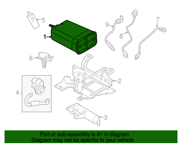 31405829 - Vapor Canister 2015-2018 Volvo | AutoNationParts.com