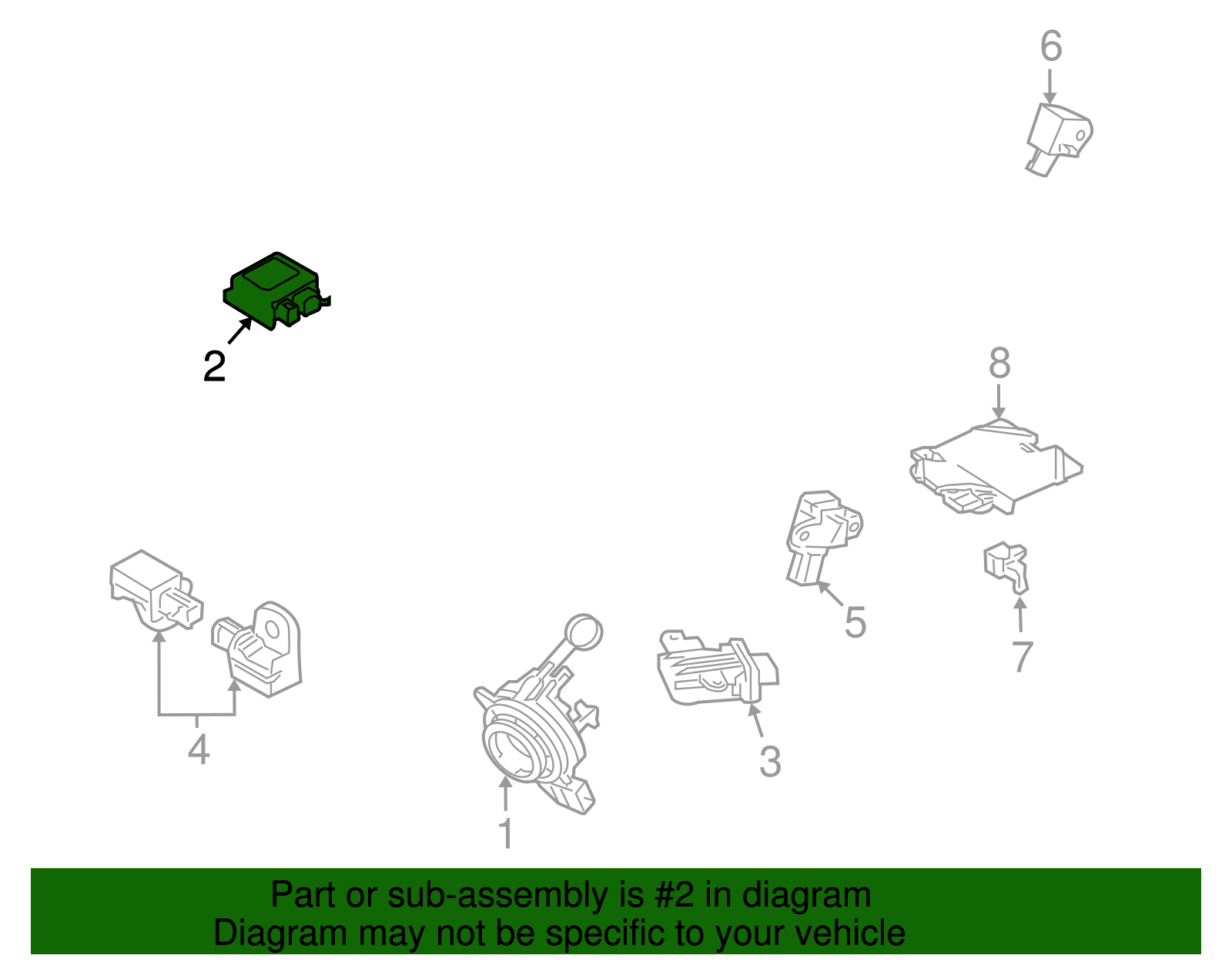 DA8Z-14B321-C - Control Module 2013-2019 Ford Flex | Big 3 Auto Parts